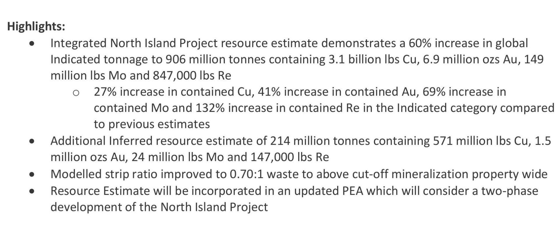 Reserves & Resources – Northisle